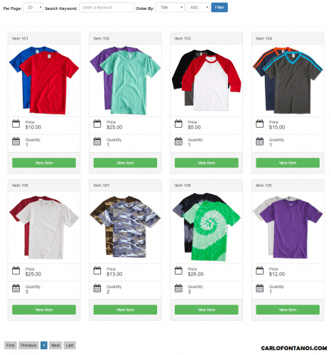 Node Js Ajax Pagination With Mongodb Search Sort Filter Tutorial