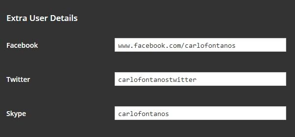 Adding Extra User Profile Fields in Wordpress Admin - Carlo Fontanos