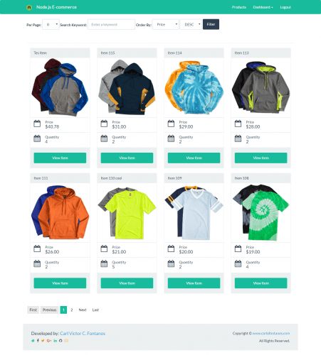 Node.js E-commerce - Carlo Fontanos