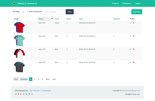 Node.js E-commerce - Carlo Fontanos