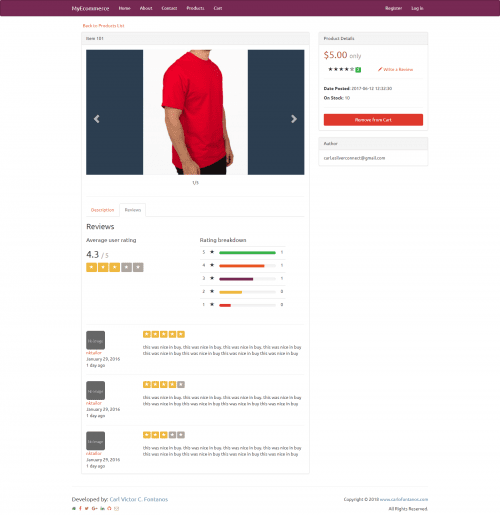ASP.NET MVC E-commerce - Carlo Fontanos