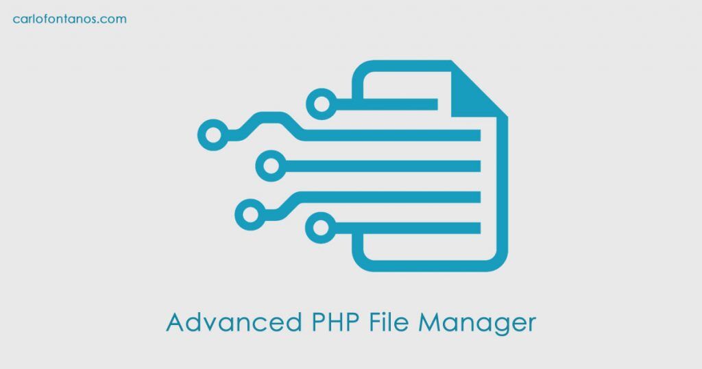 Advanced PHP File Manager - Carlo Fontanos