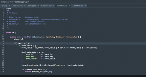 Advanced PHP File Manager - Carlo Fontanos