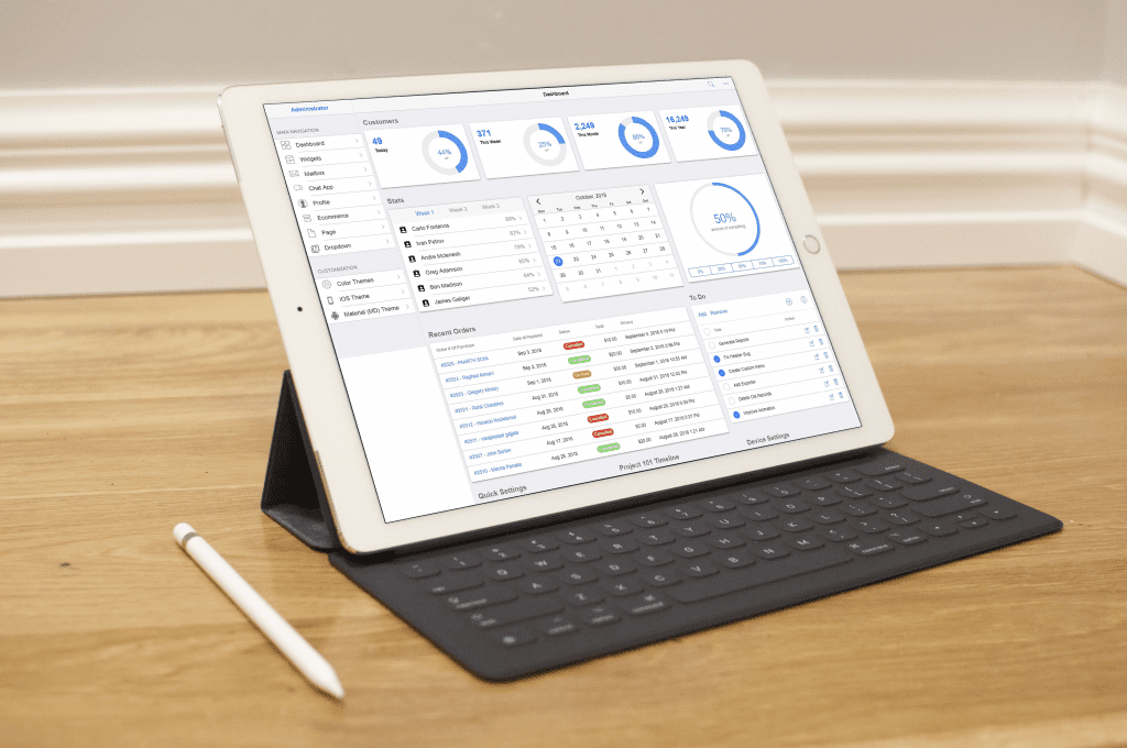 Framework7 Admin Template - Carlo Fontanos